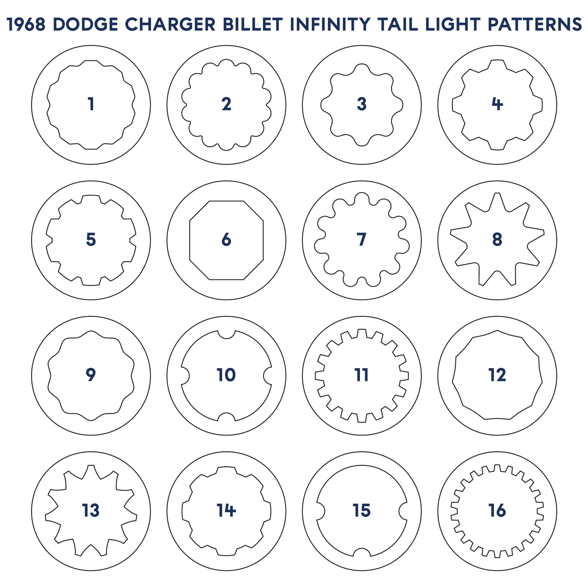 1968 Dodge Charger Billet Infinity Tail Lights — Dapper Lighting