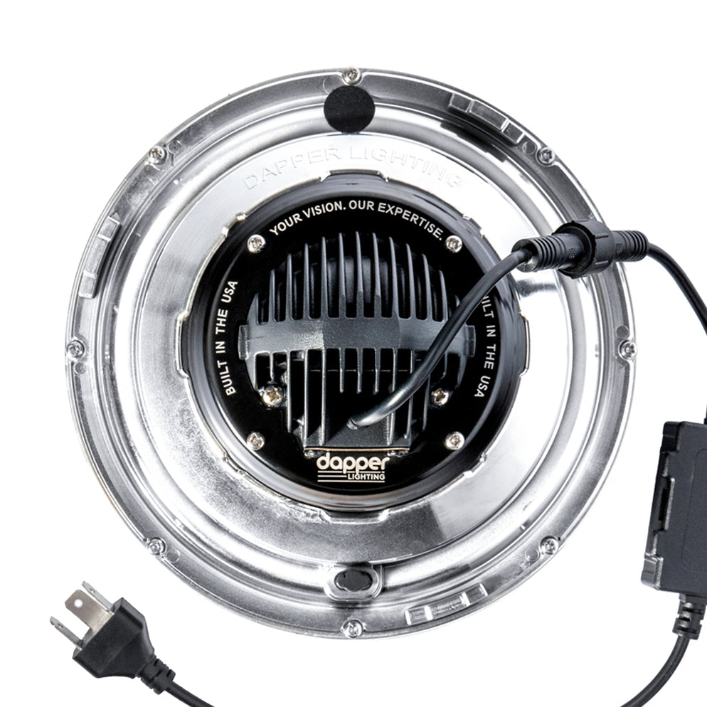 Chrome LED Seven with HDR Switchback Halo with Original Glass — Dapper ...