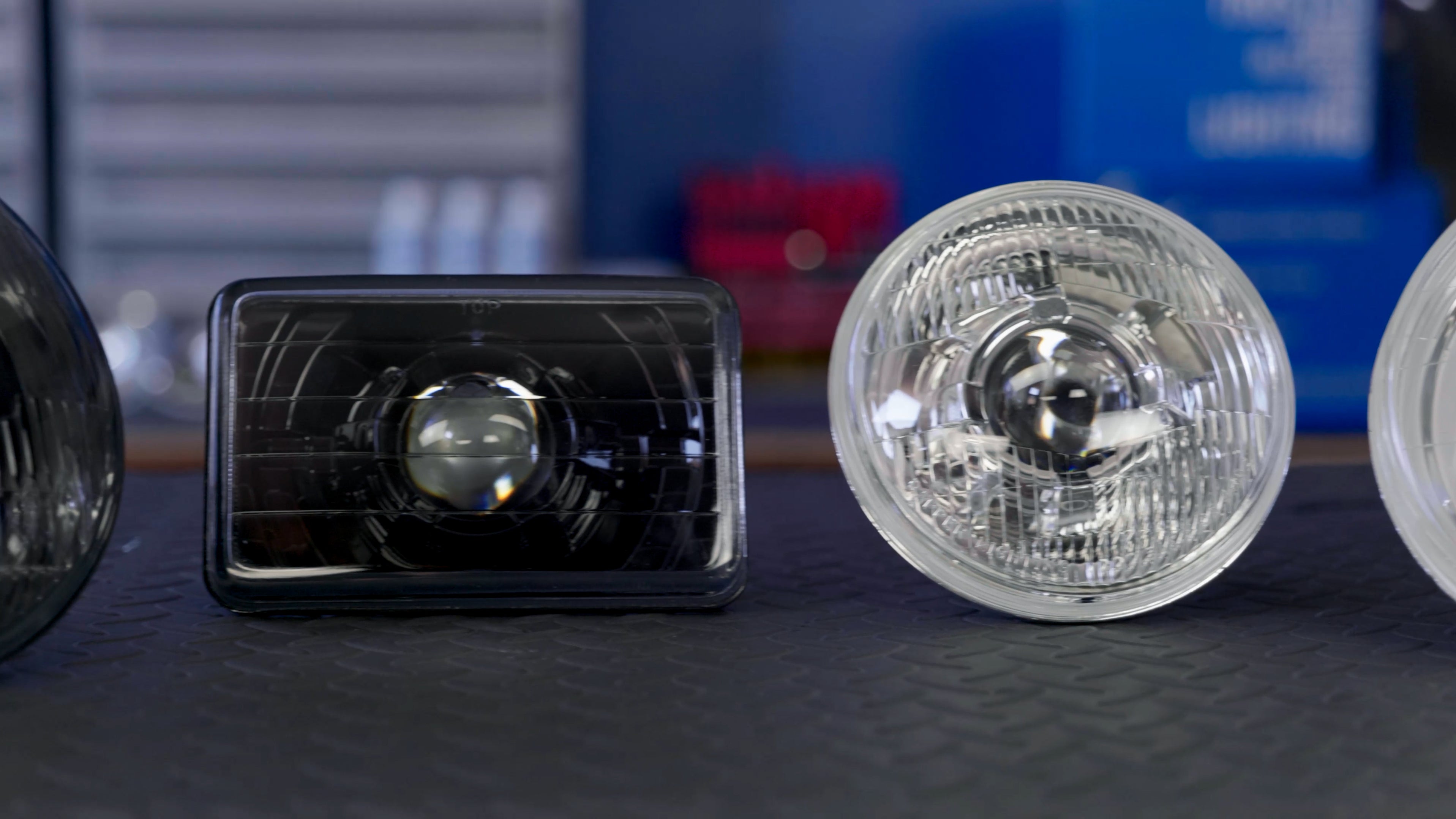 Black LED Seven with HDR Switchback Halo — Dapper Lighting