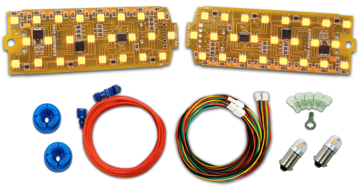 1970 - 1974 Volkswagen Karmann Ghia Sequential LED Front Turn/Park Kit — Dapper Lighting