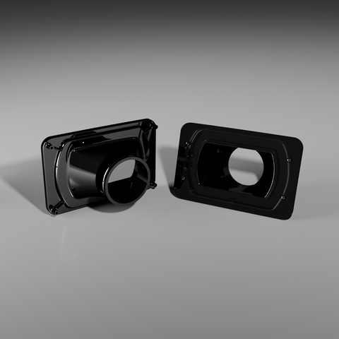 Billet Air Intake with Halo (4x6") – Dapper Lighting