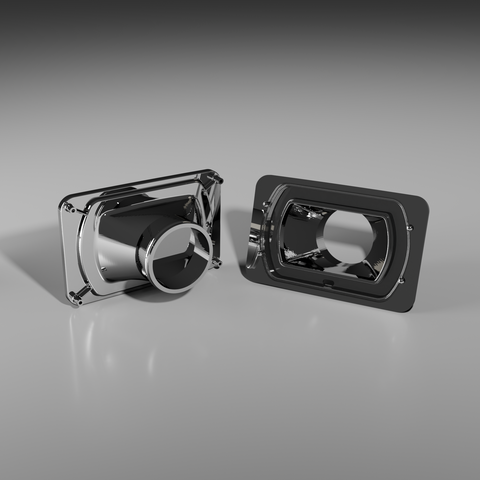 Billet Air Intake with Halo (4x6") – Dapper Lighting