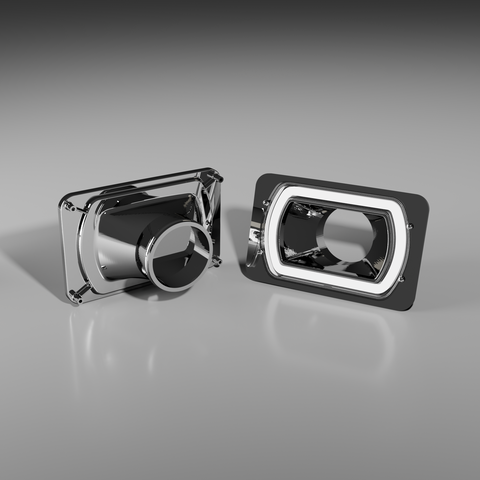 Billet Air Intake with Halo (4x6") – Dapper Lighting