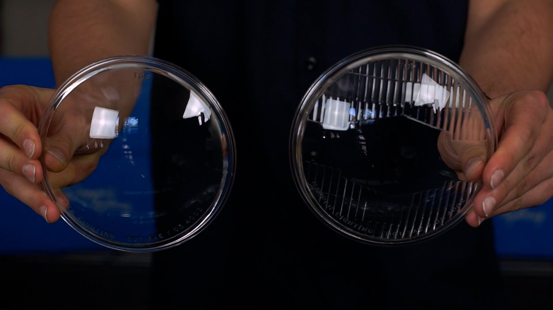 Black LED Seven with Smoked HDR Halo — Dapper Lighting