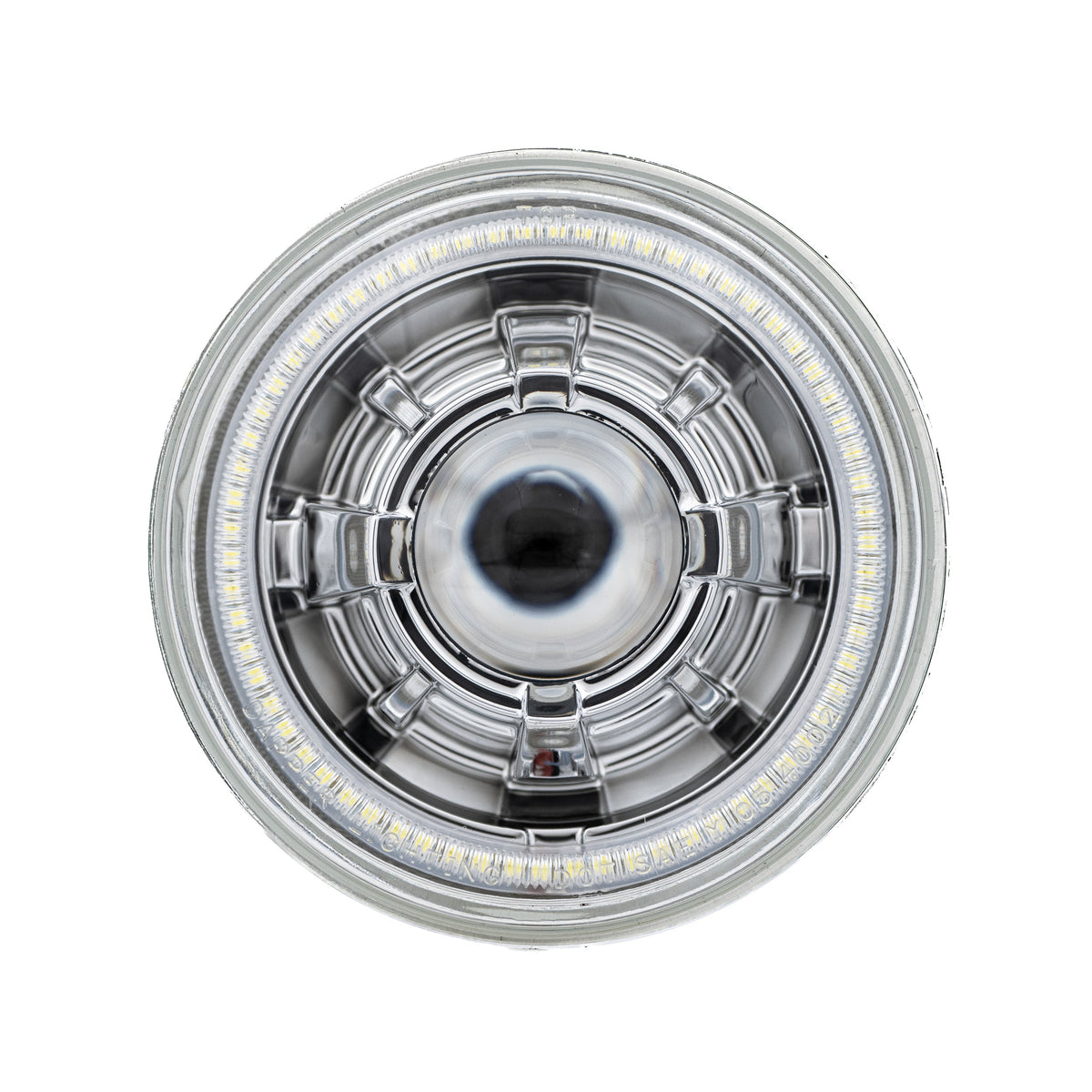 High Beam Chrome 30W LED 575 with Classic Switchback Halo — Dapper Lighting
