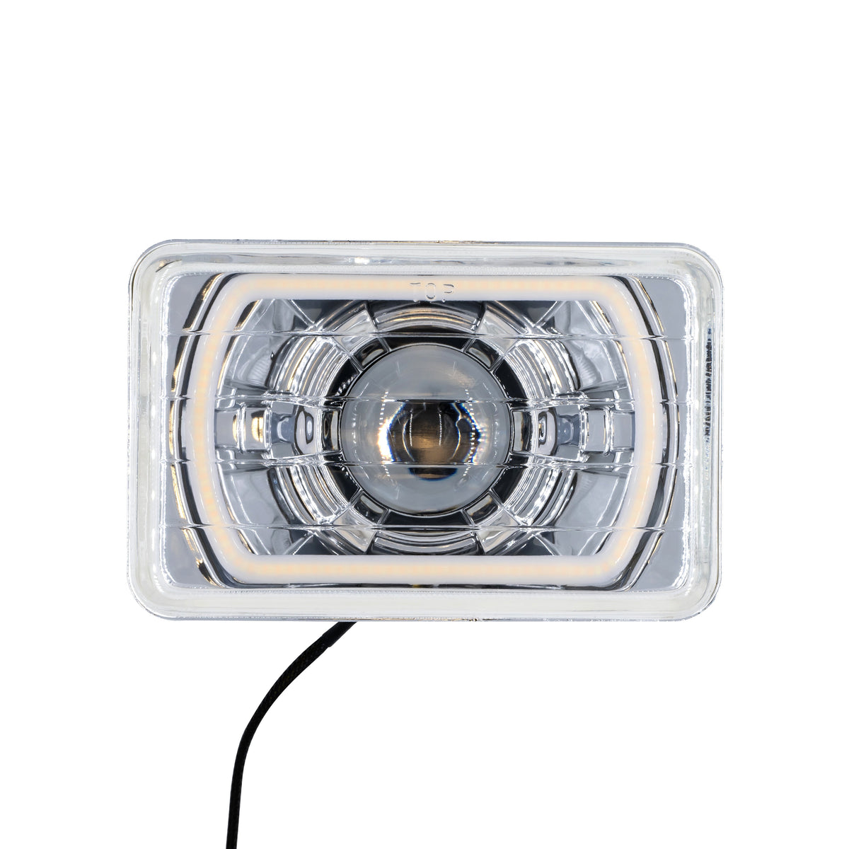 Low Beam Chrome 30W LED FourSix with HDR Switchback Halos — Dapper Lighting