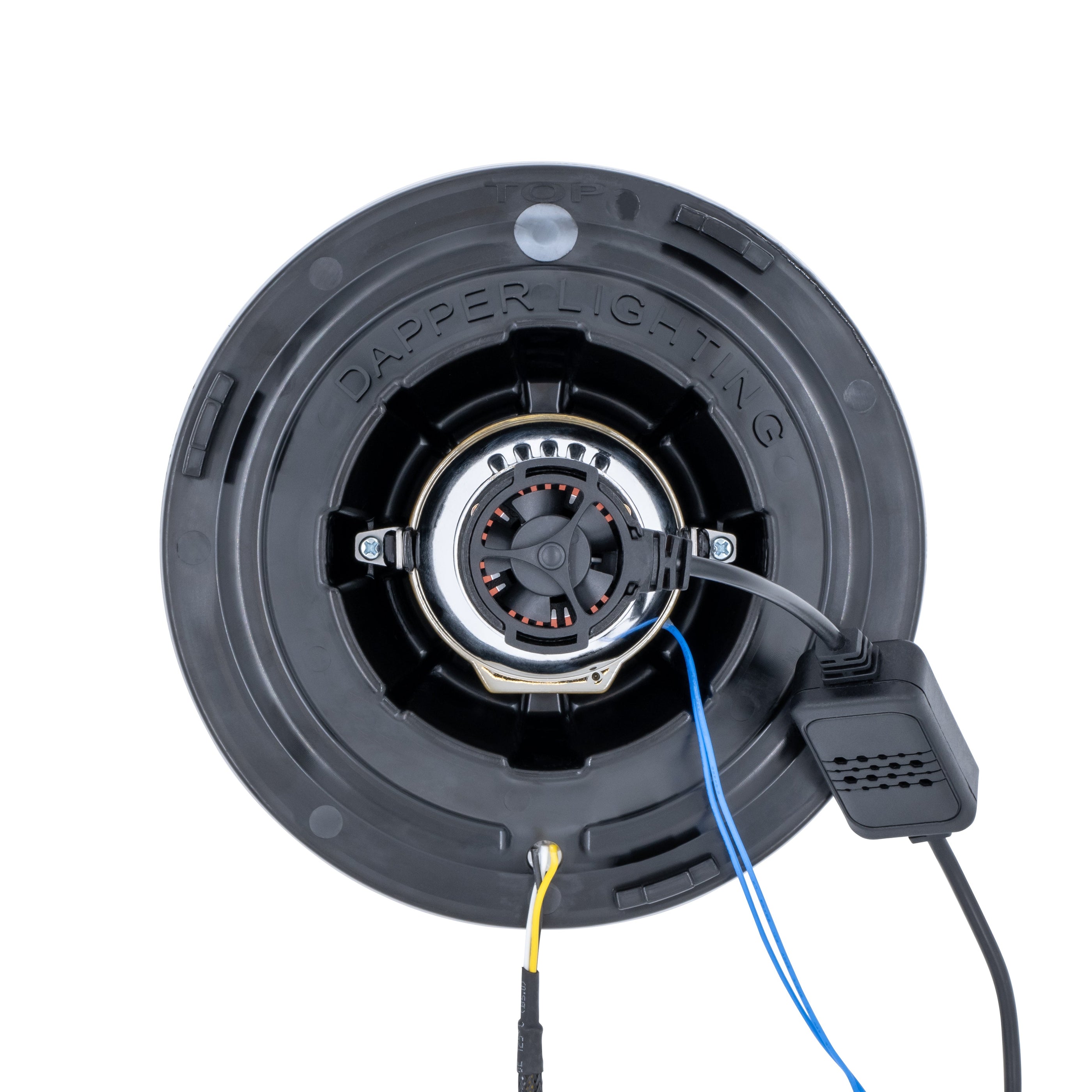 Black LED Seven with HDR Switchback Halo with Original Glass — Dapper Lighting