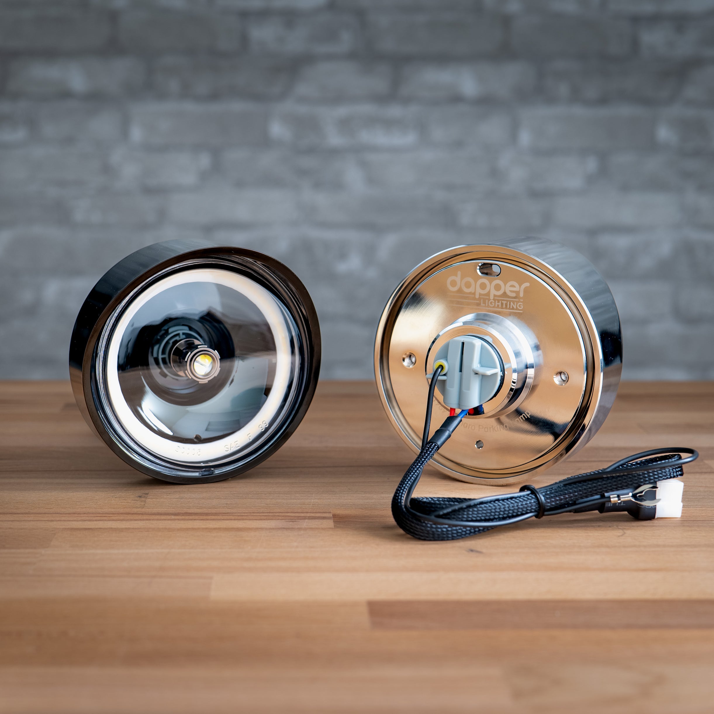 1969 Chevrolet Camaro Billet Front Parking Lamps — Dapper Lighting